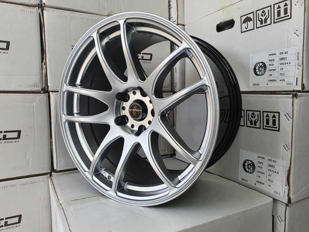 D-Speed DS-02 18x10.5 5x114.3 All Colours – Dspeed Performance Wheels